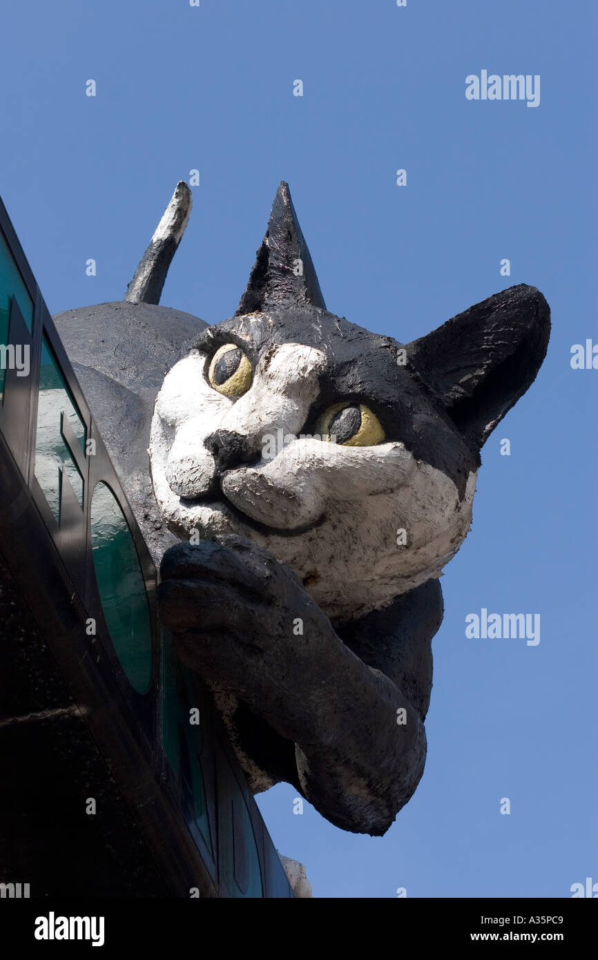 Giant Cat Sculpture The Catford Centre London England UK Stock Photo ...