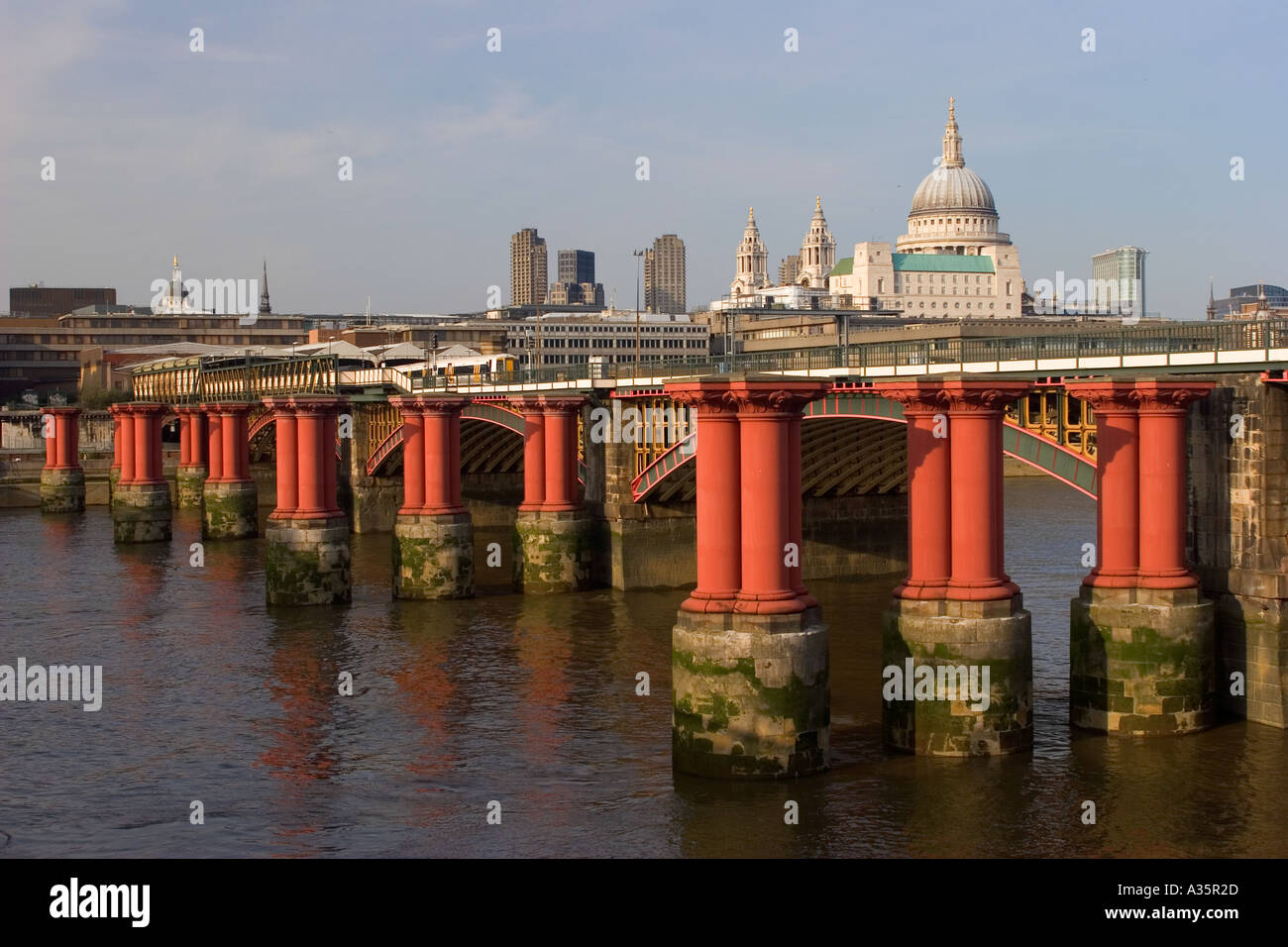 UK England London Blackfriars London Chatham and Dover Railway Bridge ...