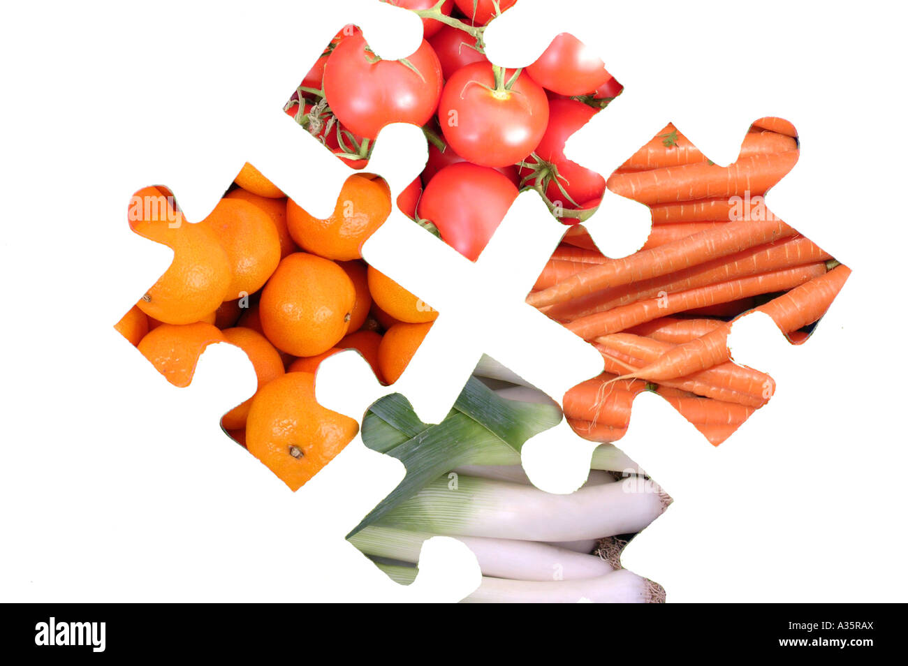 Vegetable jigsaw hi-res stock photography and images - Alamy