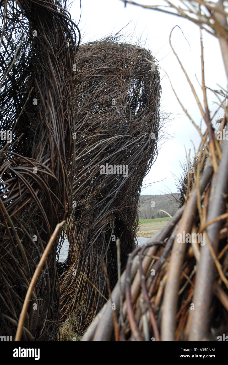 The Big Willow basketry sculpture by Patrick Dougherty at Brahan Estate ...