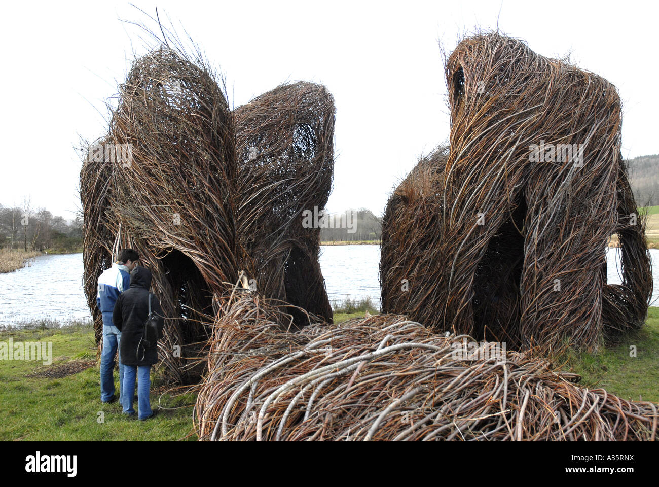 The Big Willow basketry sculpture by Patrick Dougherty at Brahan Estate ...