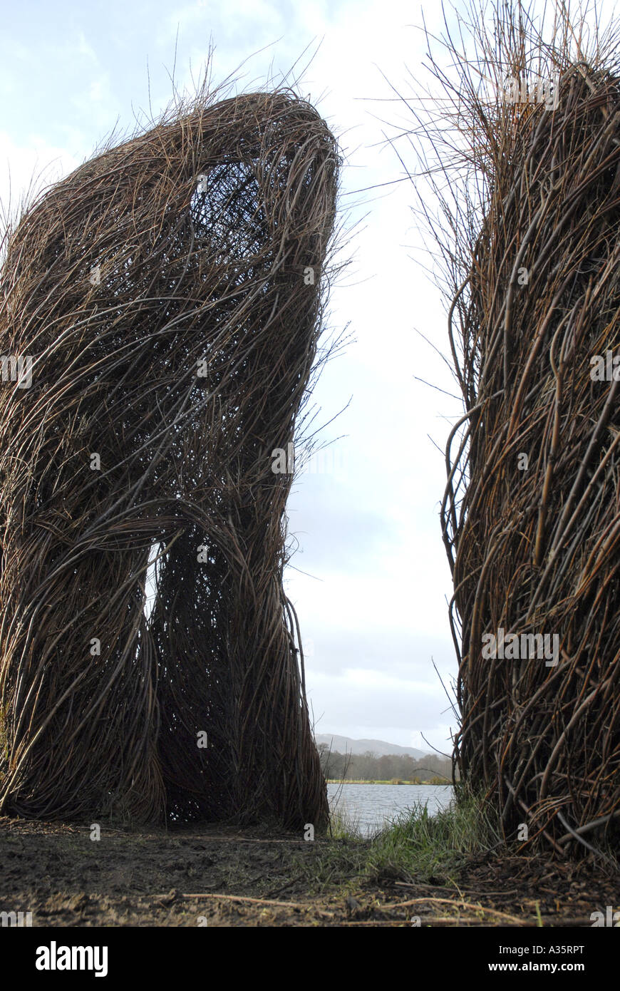 The Big Willow basketry sculpture by Patrick Dougherty at Brahan Estate ...