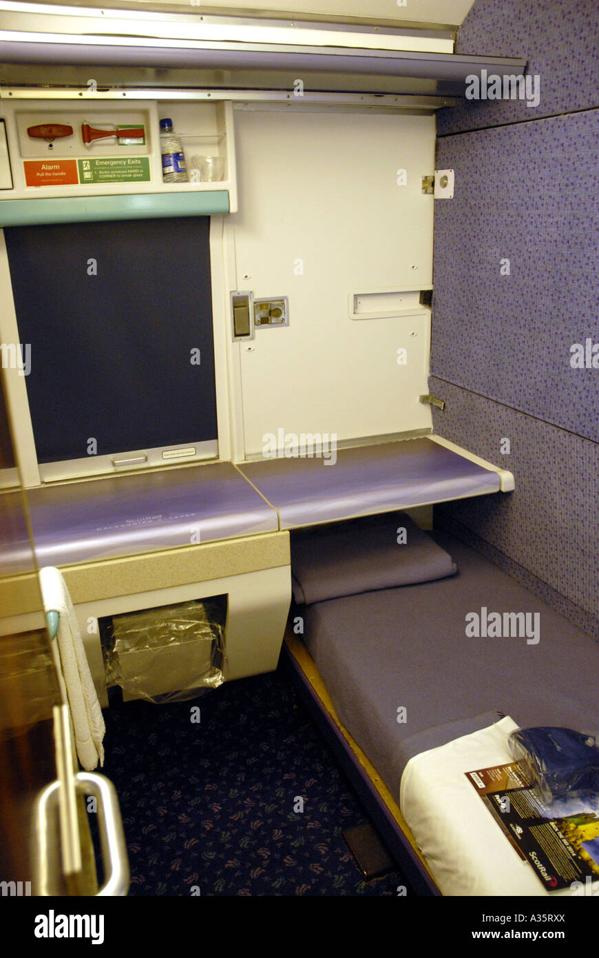 First Class Cabin on a First ScotRail overnight sleeper train from ...
