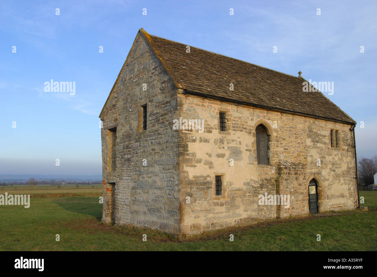 Meare Somerset The Abbots Fish House Somerset England Stock Photo - Alamy