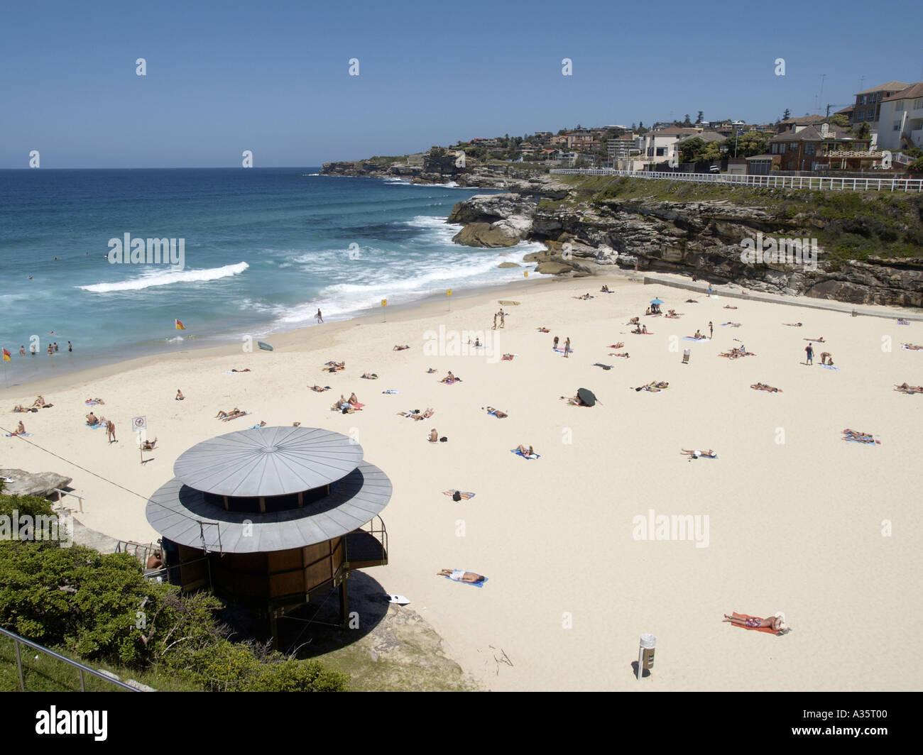 TAMARA BEACH SEEN FROM COASTAL PATH NEW SOUTH WALES AUSTRALIA Stock ...