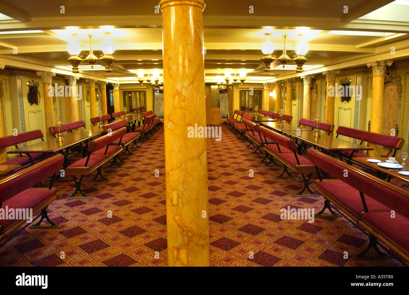 Restored First Class Dining Saloon of the SS Great Britain built by ...