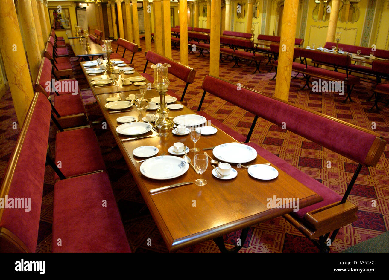 Restored First Class Dining Saloon of the SS Great Britain built by ...