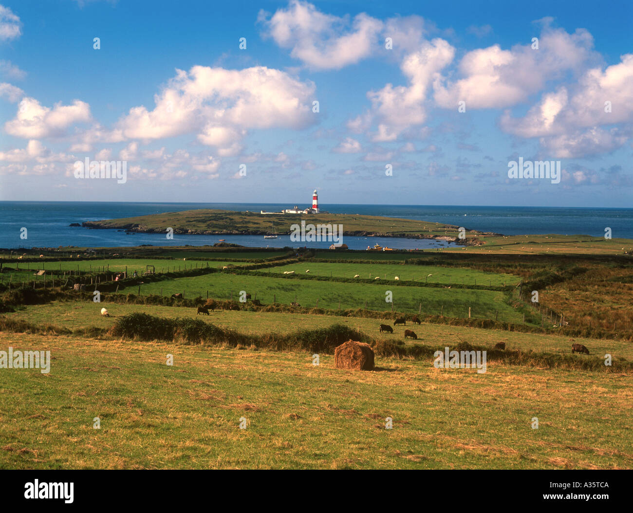 Lighthouse on Bardsey Island Lleyn Peninsular North West Wales Stock ...