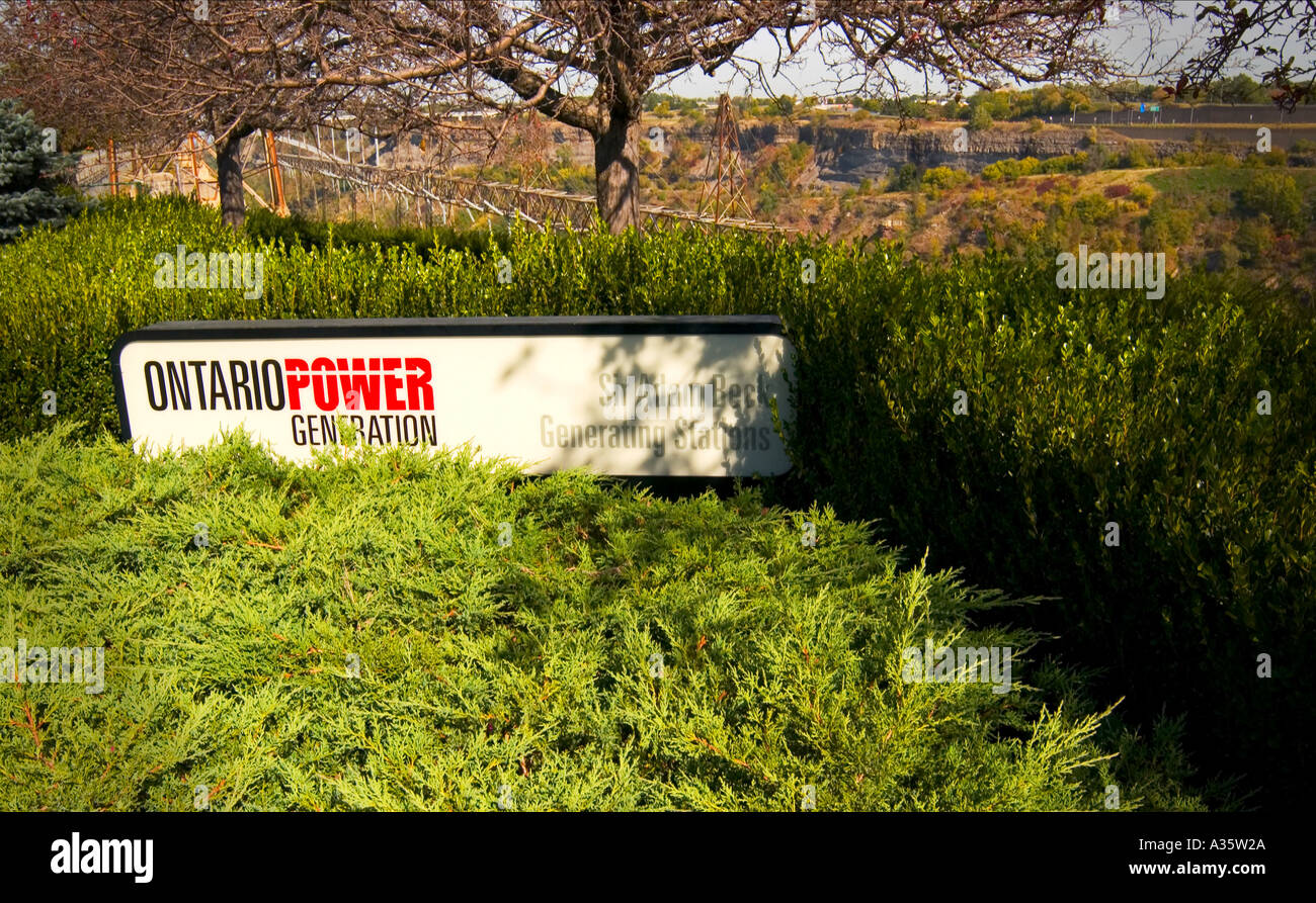 Stock Photo showing Ontario Power Generation Canada Stock Photo - Alamy
