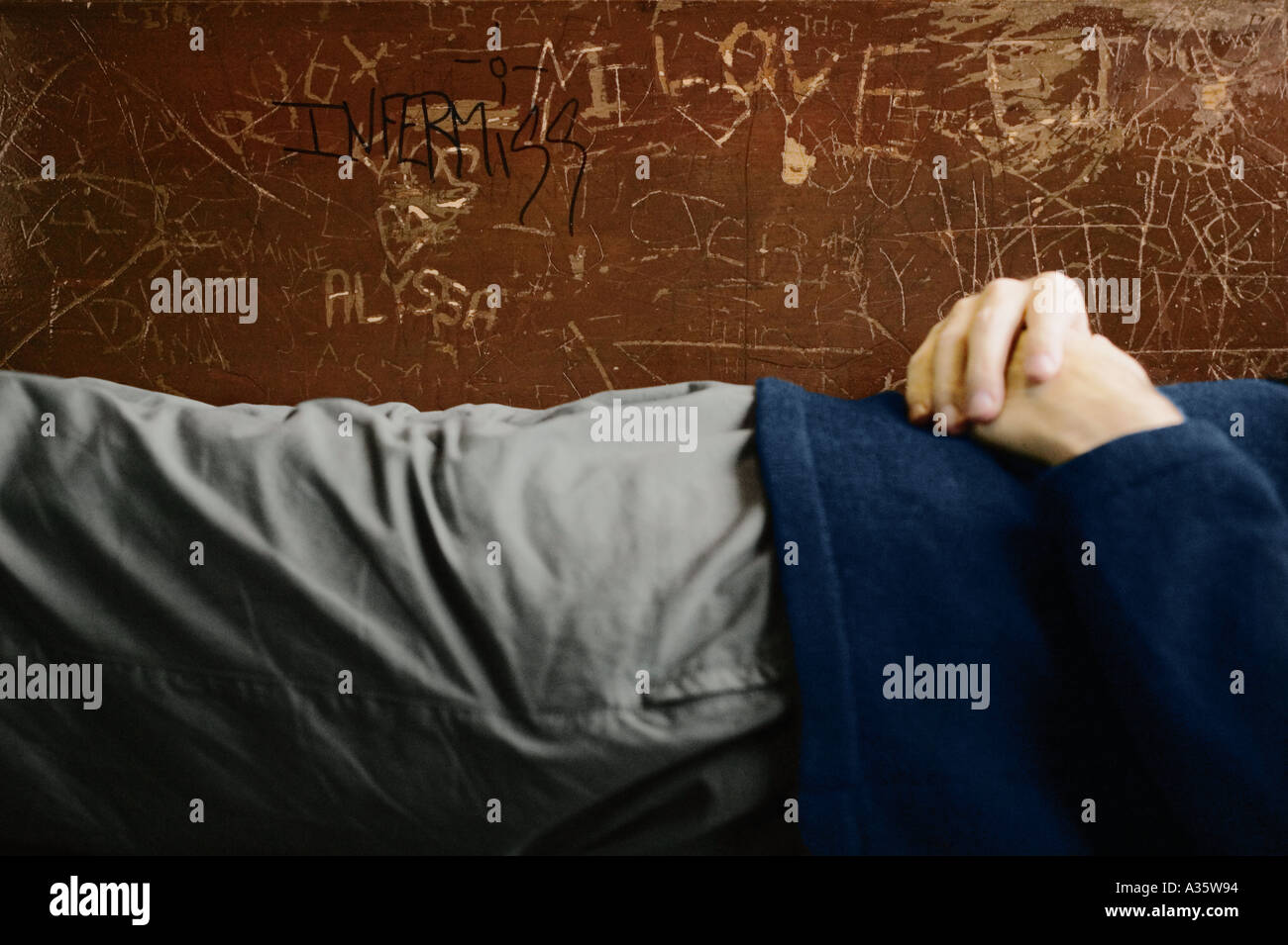 Man in blue sweater on hi-res stock photography and images - Alamy