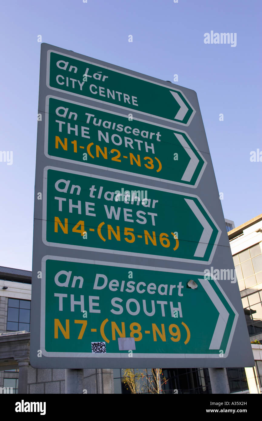 North south roadsigns hi-res stock photography and images - Alamy