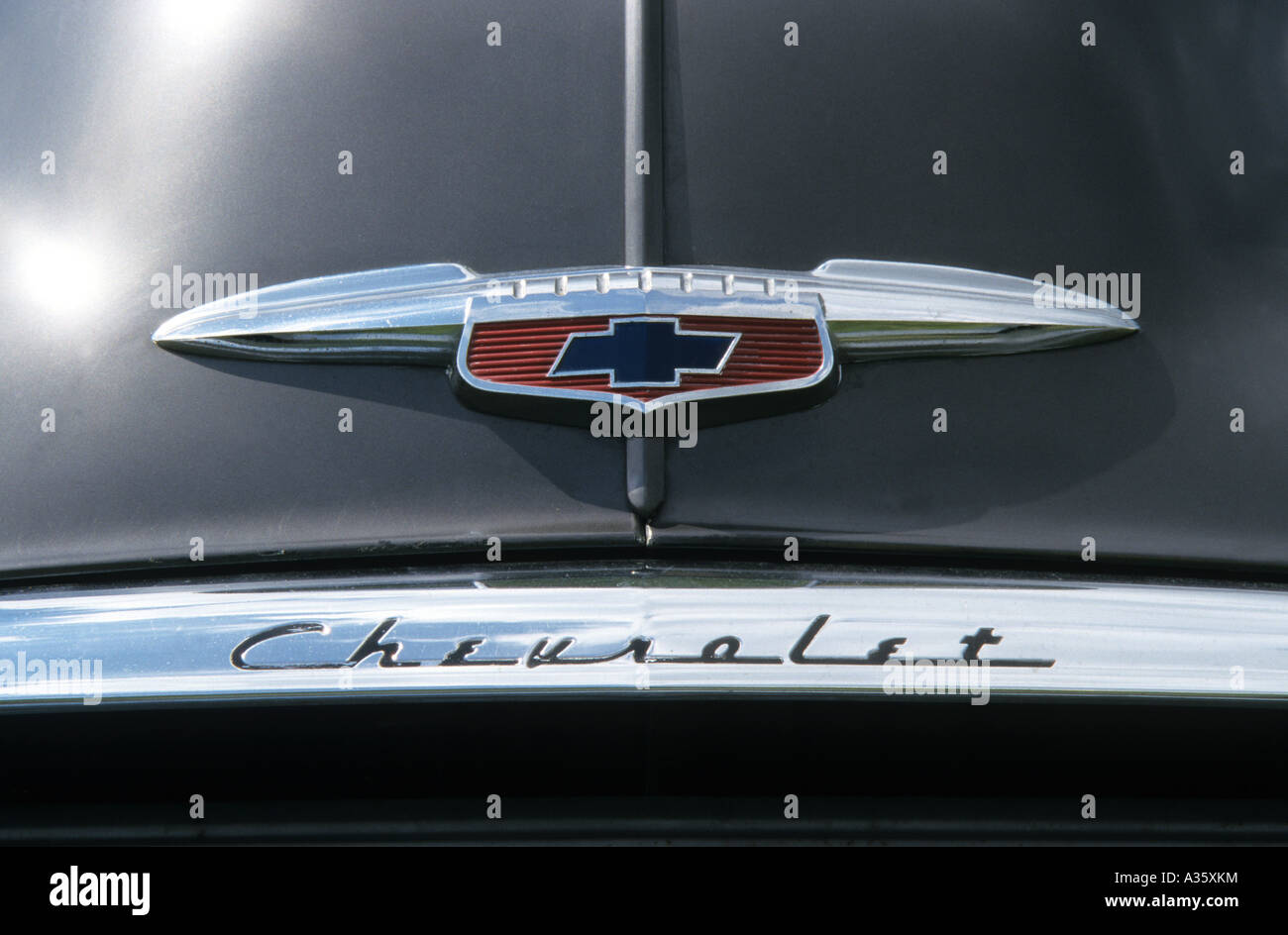 Chevrolet car badge of 1951. American car manufacturer 1911 to date ...