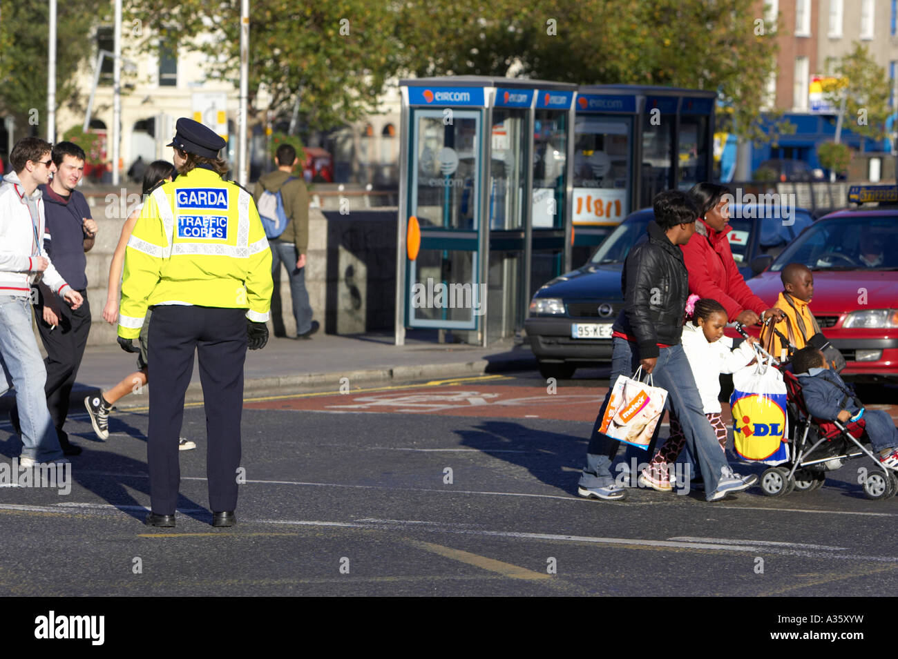 female garda siochana irish police force traffic police cop on traffic ...
