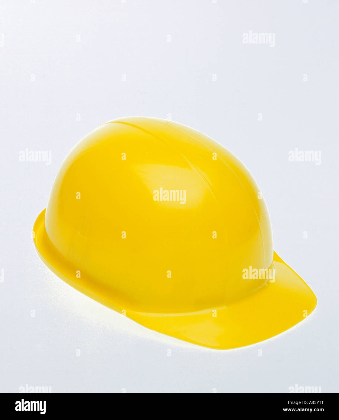 Gelber Schutzhelm, yellow crash helmet Stock Photo - Alamy