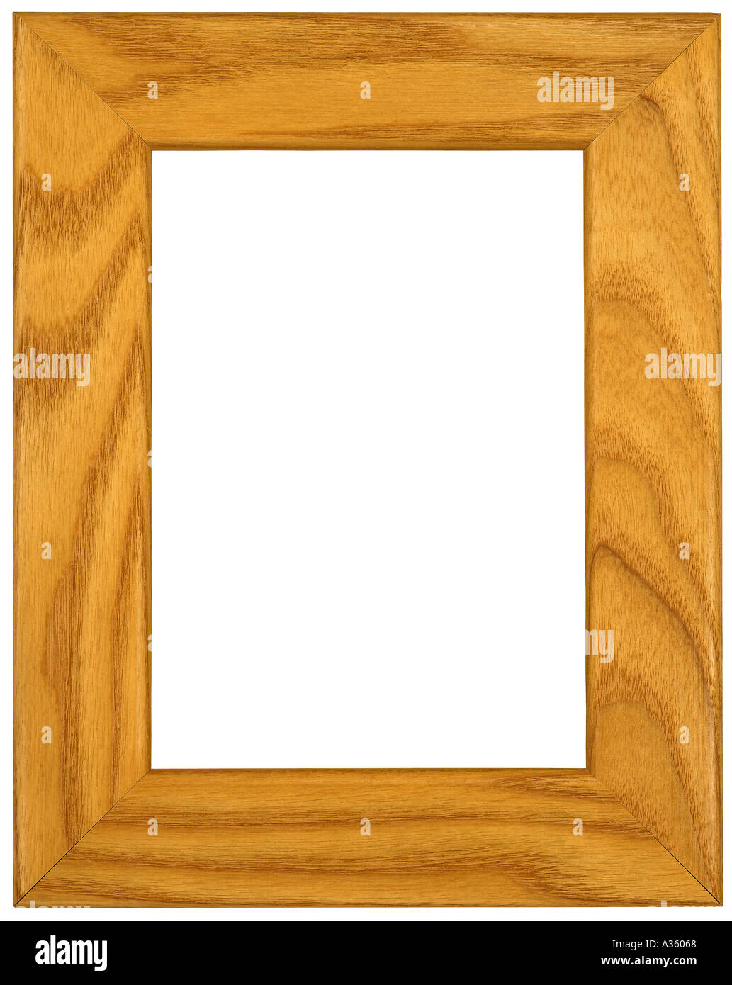 A vertical rectangular natural light stained wooden frame Stock Photo ...