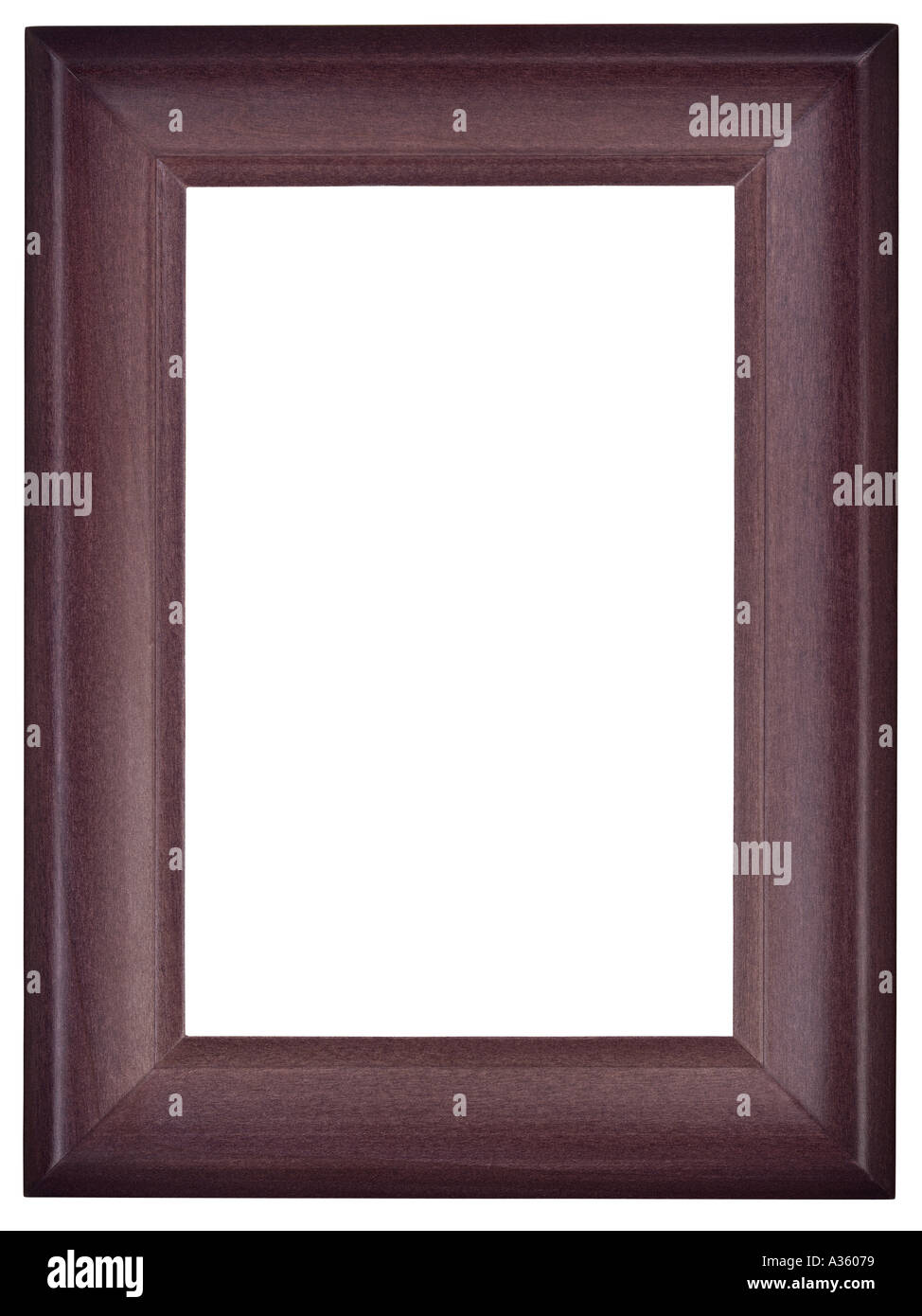 A vertical rectangular purple stained wooden frame Stock Photo - Alamy