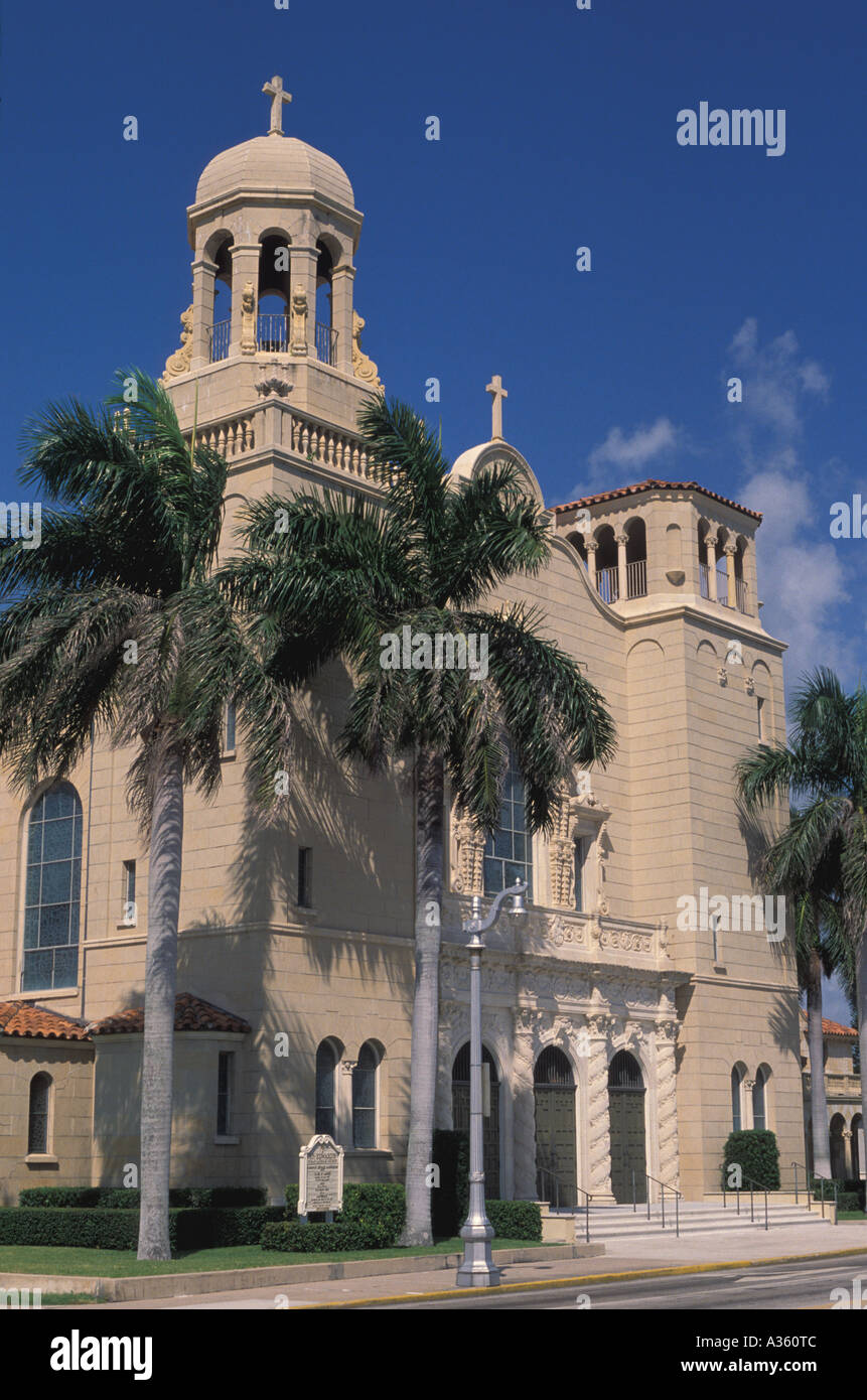 Palm Beach Florida St Edwards Catholic Church Stock Photo - Alamy