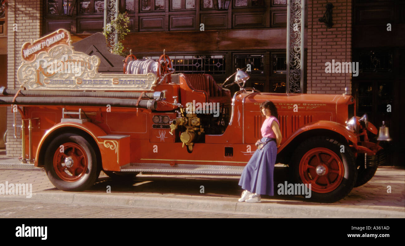 Red fire wagon hi-res stock photography and images - Alamy