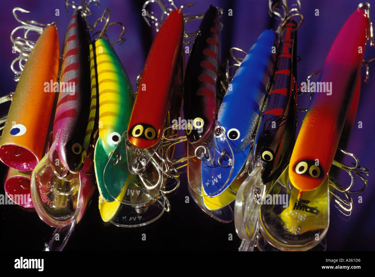 Group of lures hi-res stock photography and images - Alamy