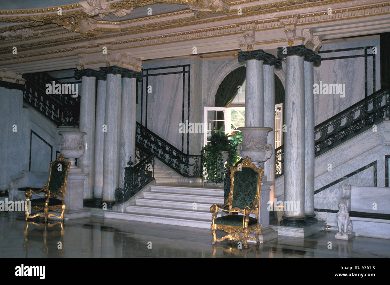 Palm Beach Florida Henry Morrison Flagler Museum Whitehall Stock Photo ...