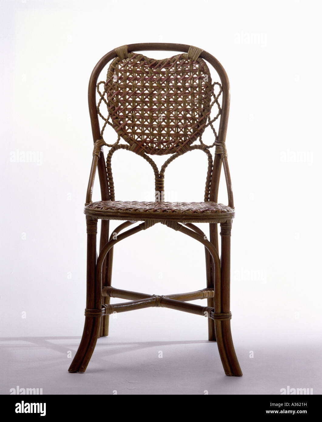 French rattan diningchair Stock Photo - Alamy
