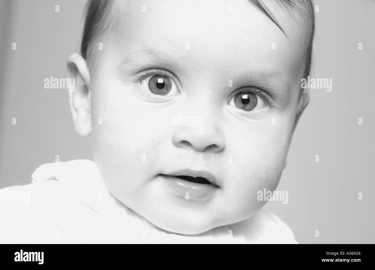 Baby Face Closeup Stock Photo - Alamy