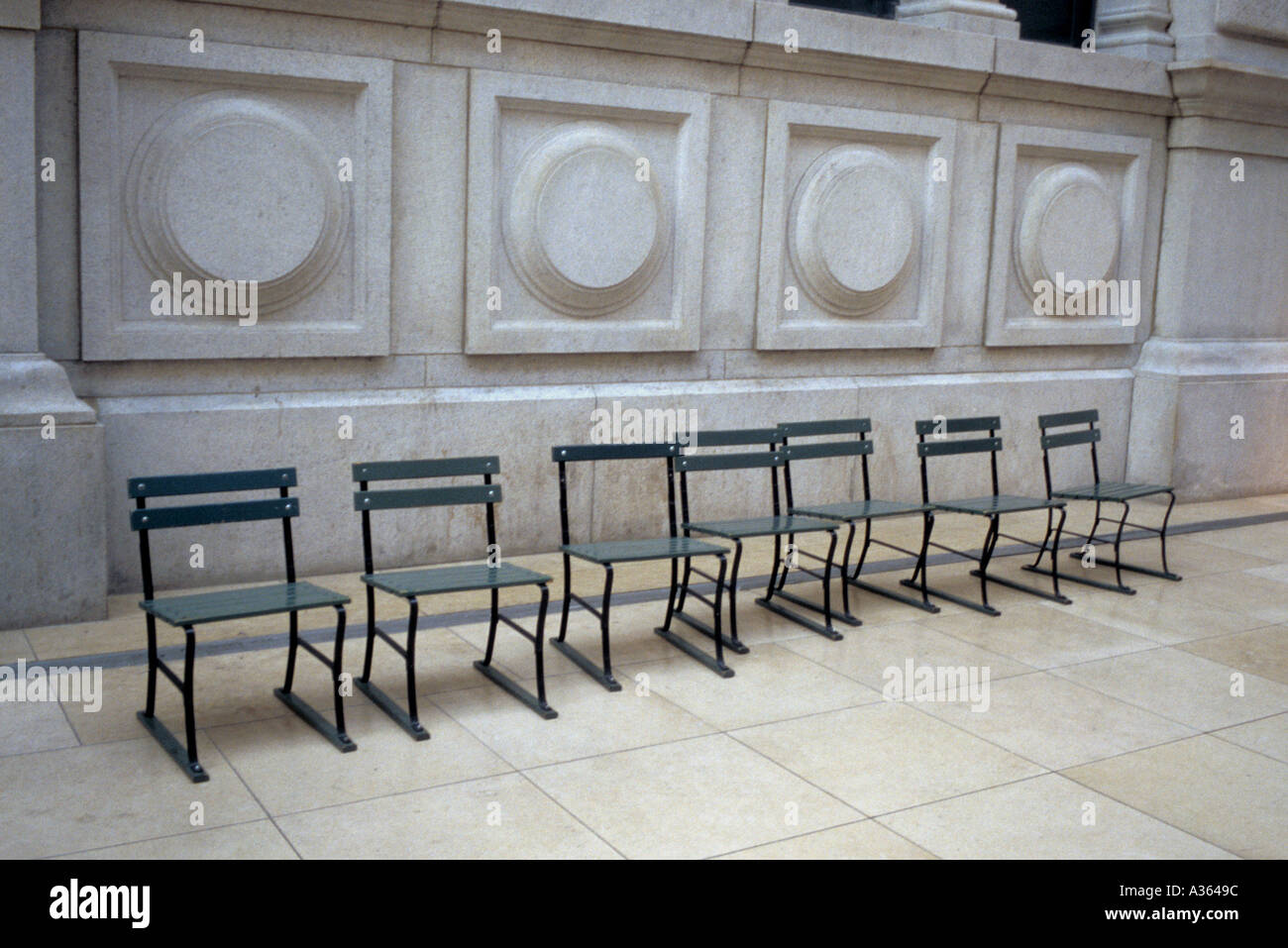 chairs in a museum Stock Photo - Alamy
