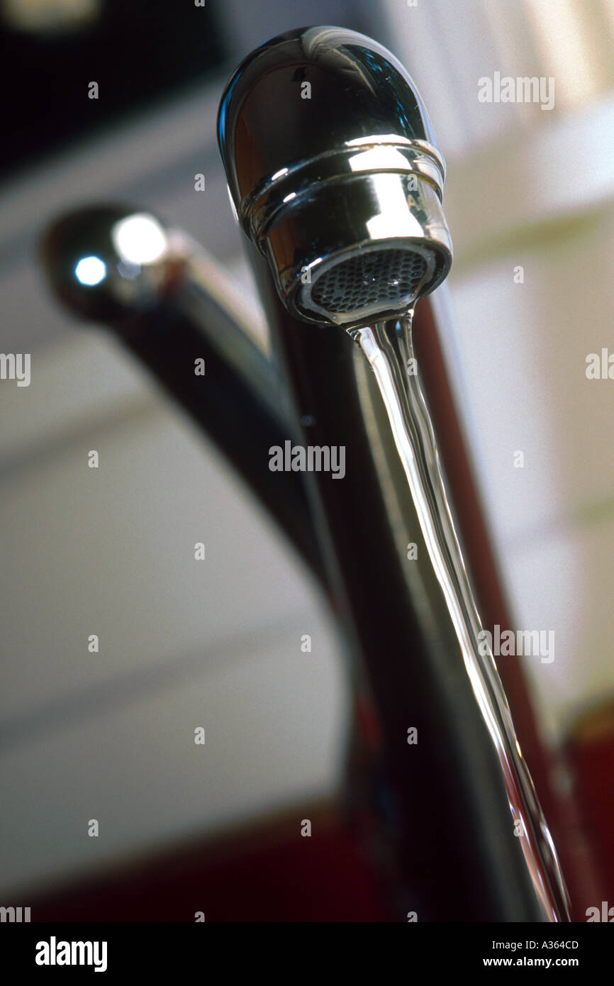 Water dripping from kitchen sink hi-res stock photography and images ...