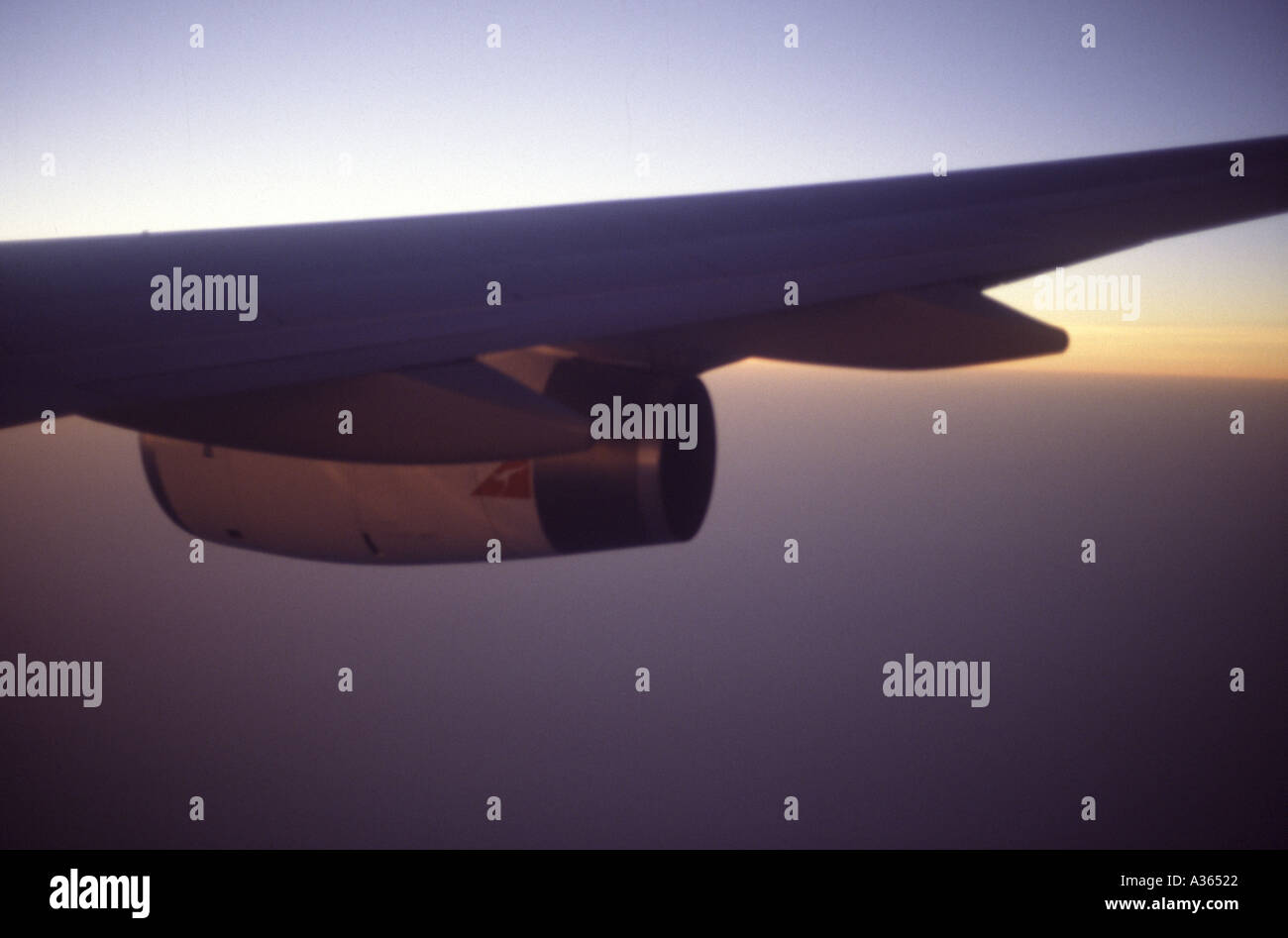 Wing of an airplane Stock Photo - Alamy