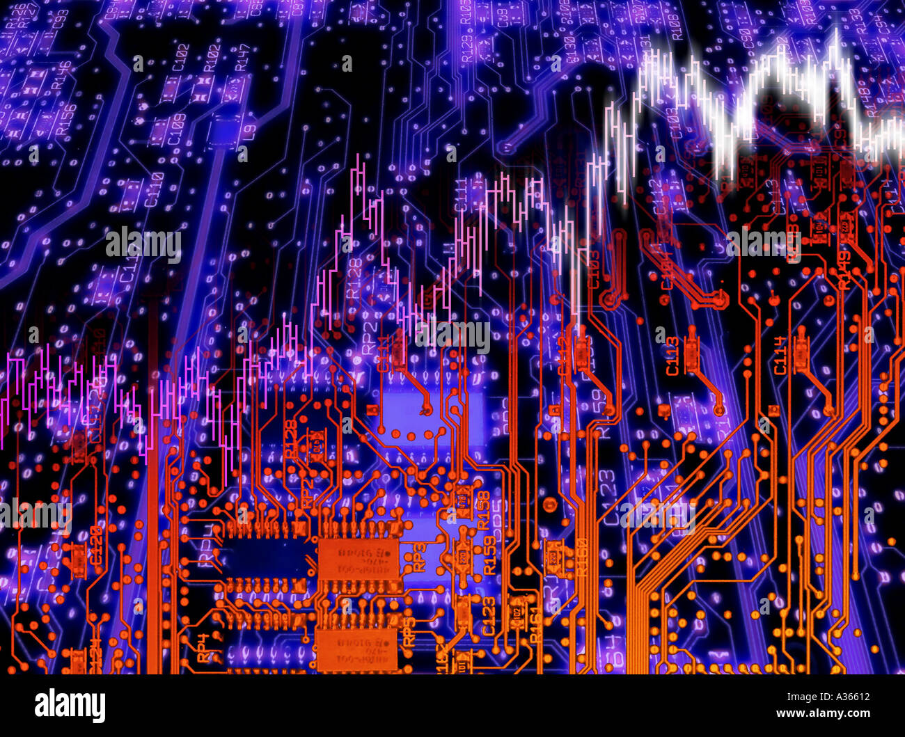 Chart Abstract 2 Stock Photo - Alamy