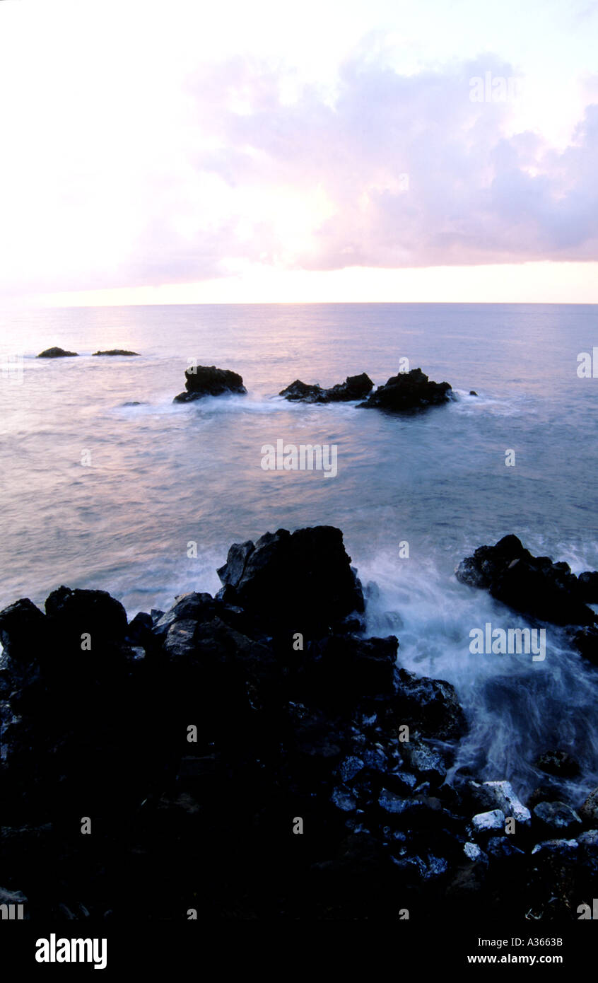 Dawn over Maui Hawaii Stock Photo - Alamy