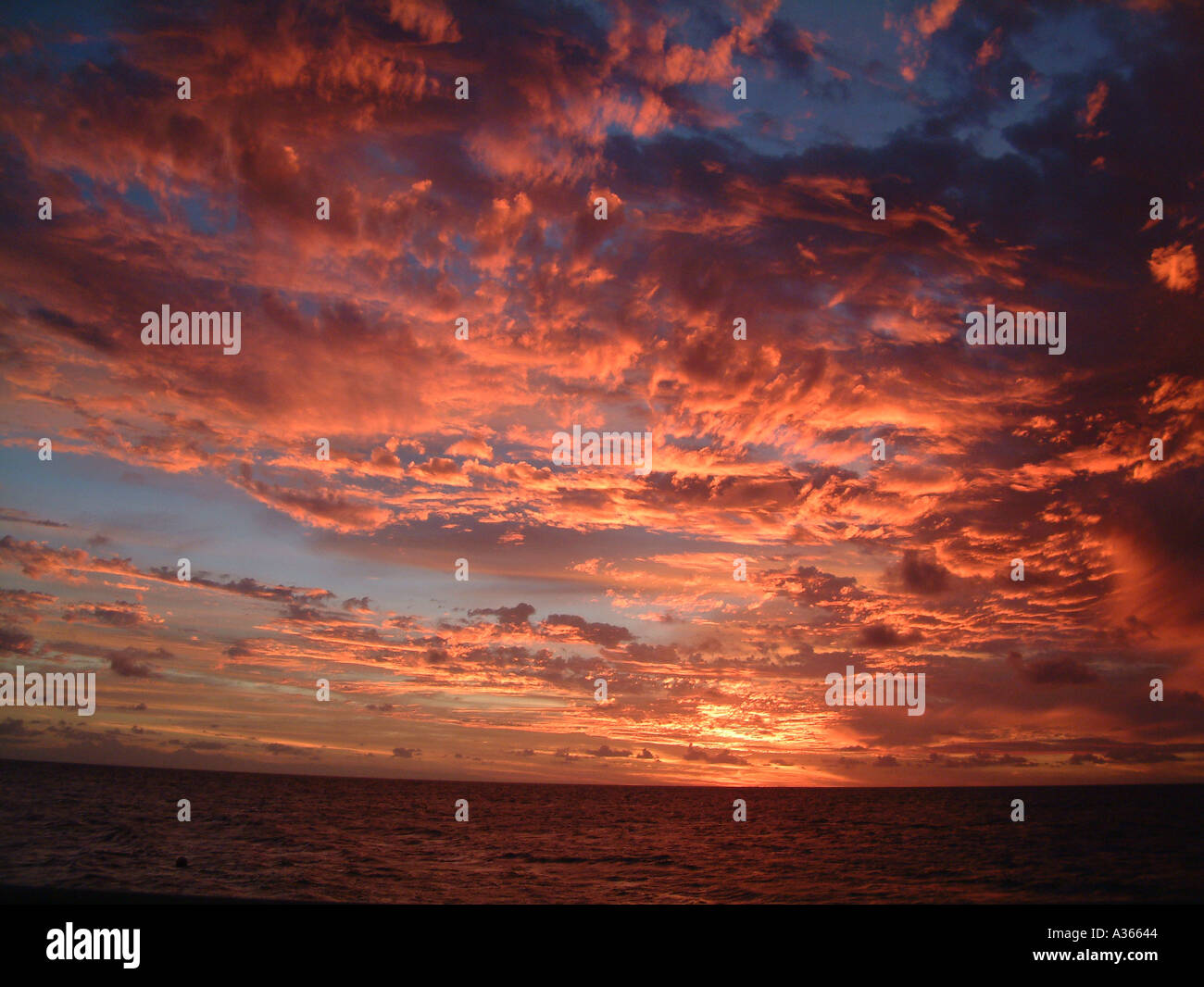 Sunset at Great Barrier Reef Australia Stock Photo - Alamy