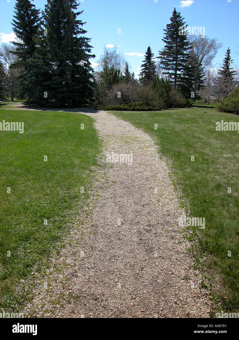 Park path Grande Prairie Alberta Canada Stock Photo - Alamy