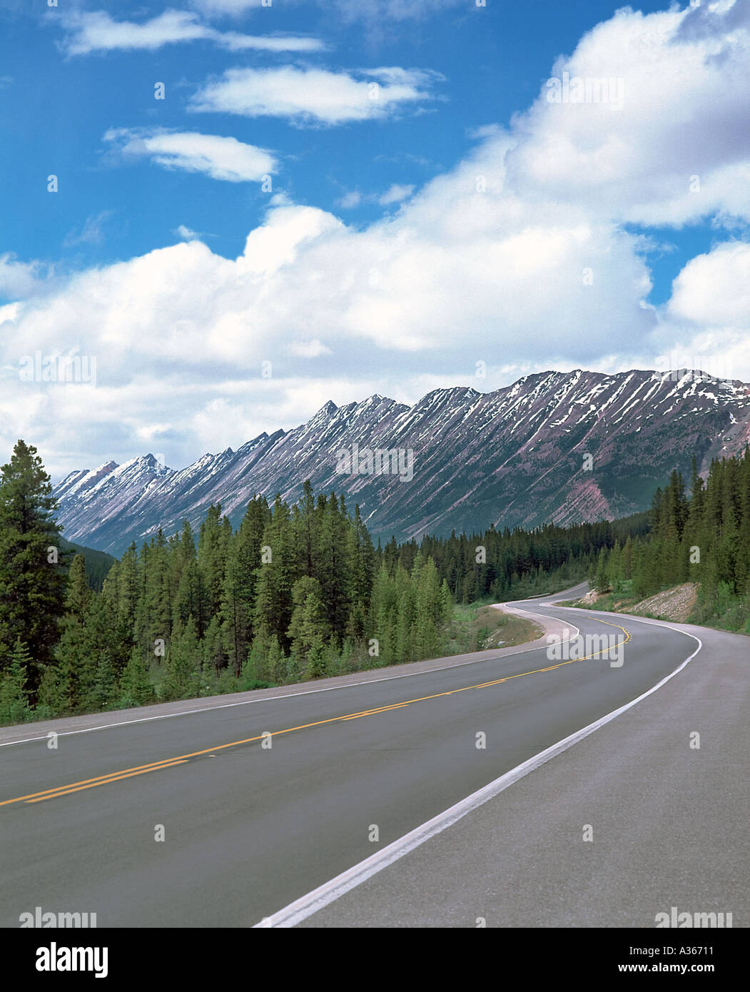 World famous Icefields Parkway Jasper National Park Alberta Canada ...