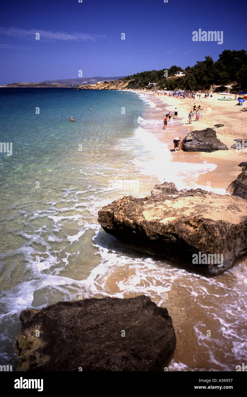 Lassi Beach Kefalonia Greece Stock Photo - Alamy