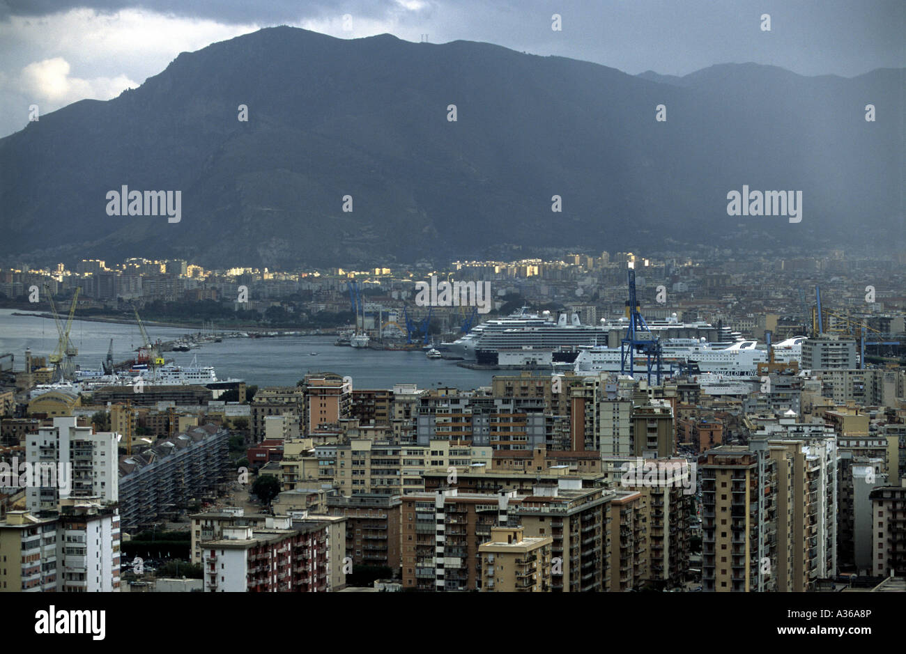 Port of Palermo, Sicily, Italy Stock Photo - Alamy