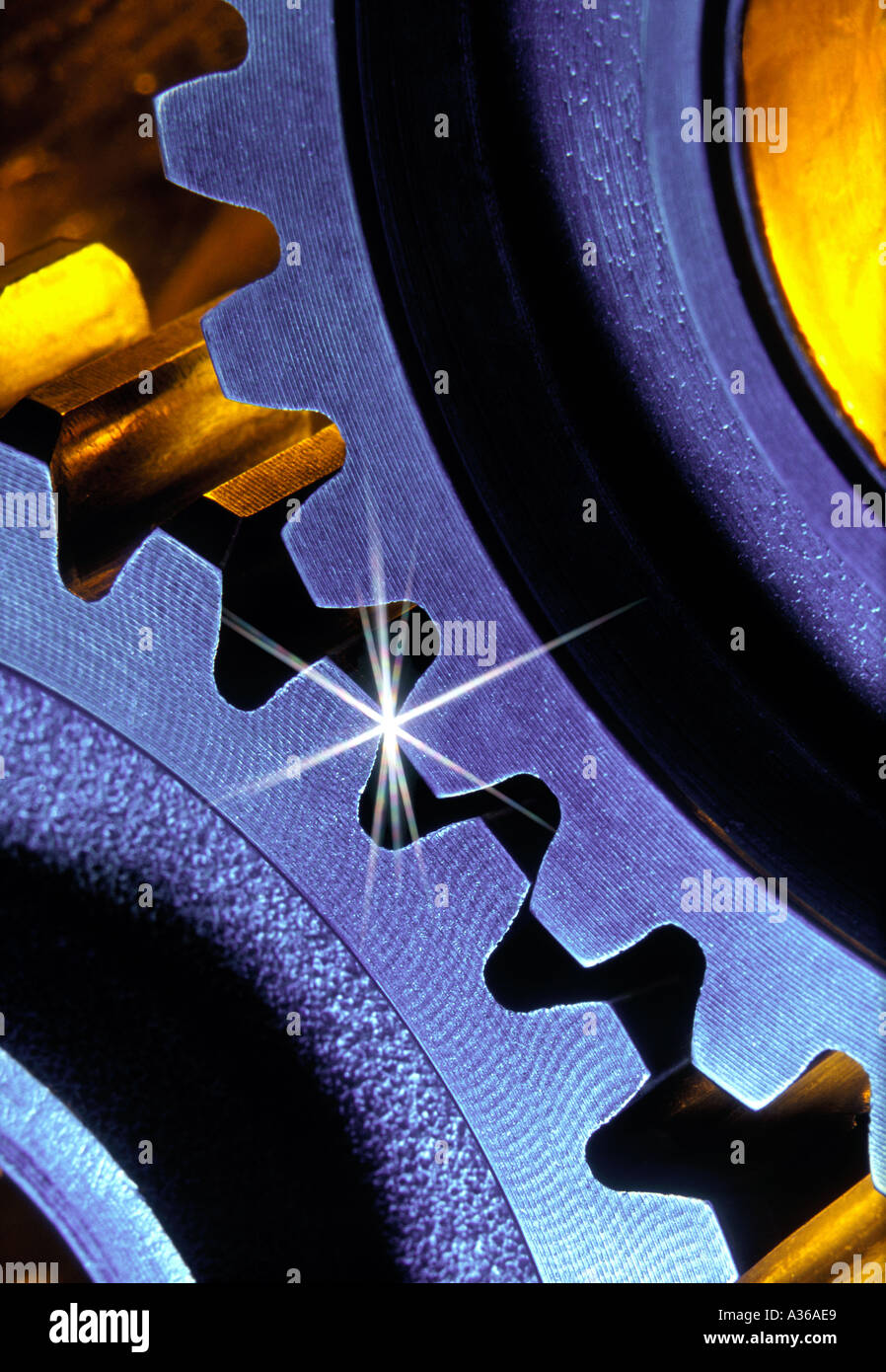 meshing cog wheels Stock Photo - Alamy