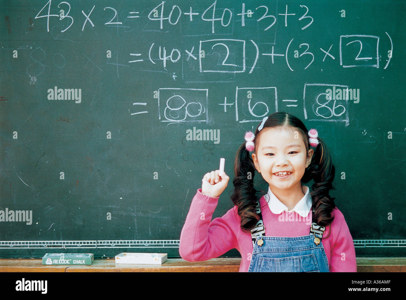 a primary student in class Stock Photo - Alamy