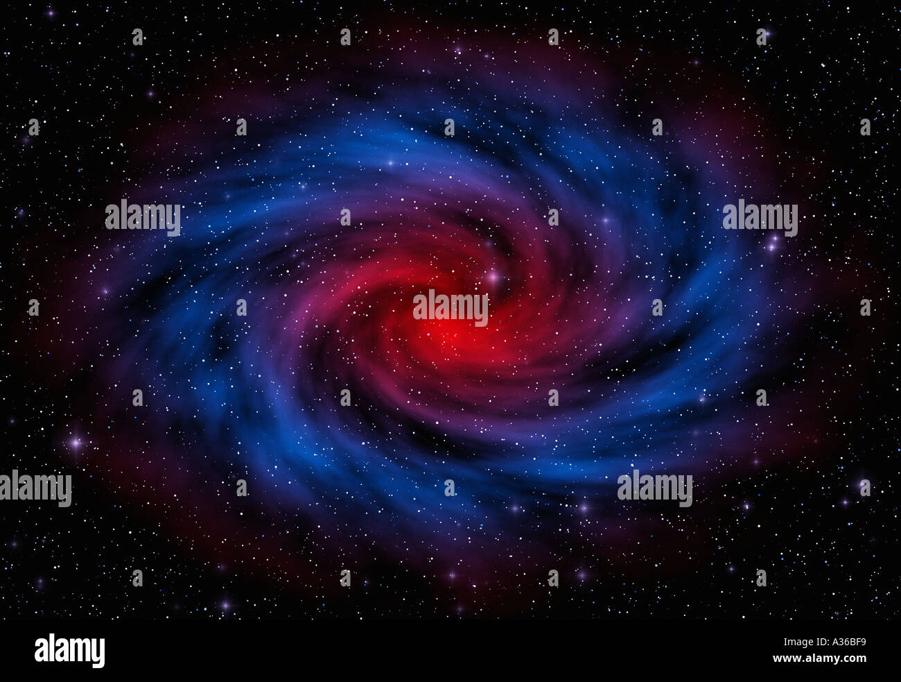 Red Blue Vortex in Deep Space Stock Photo - Alamy