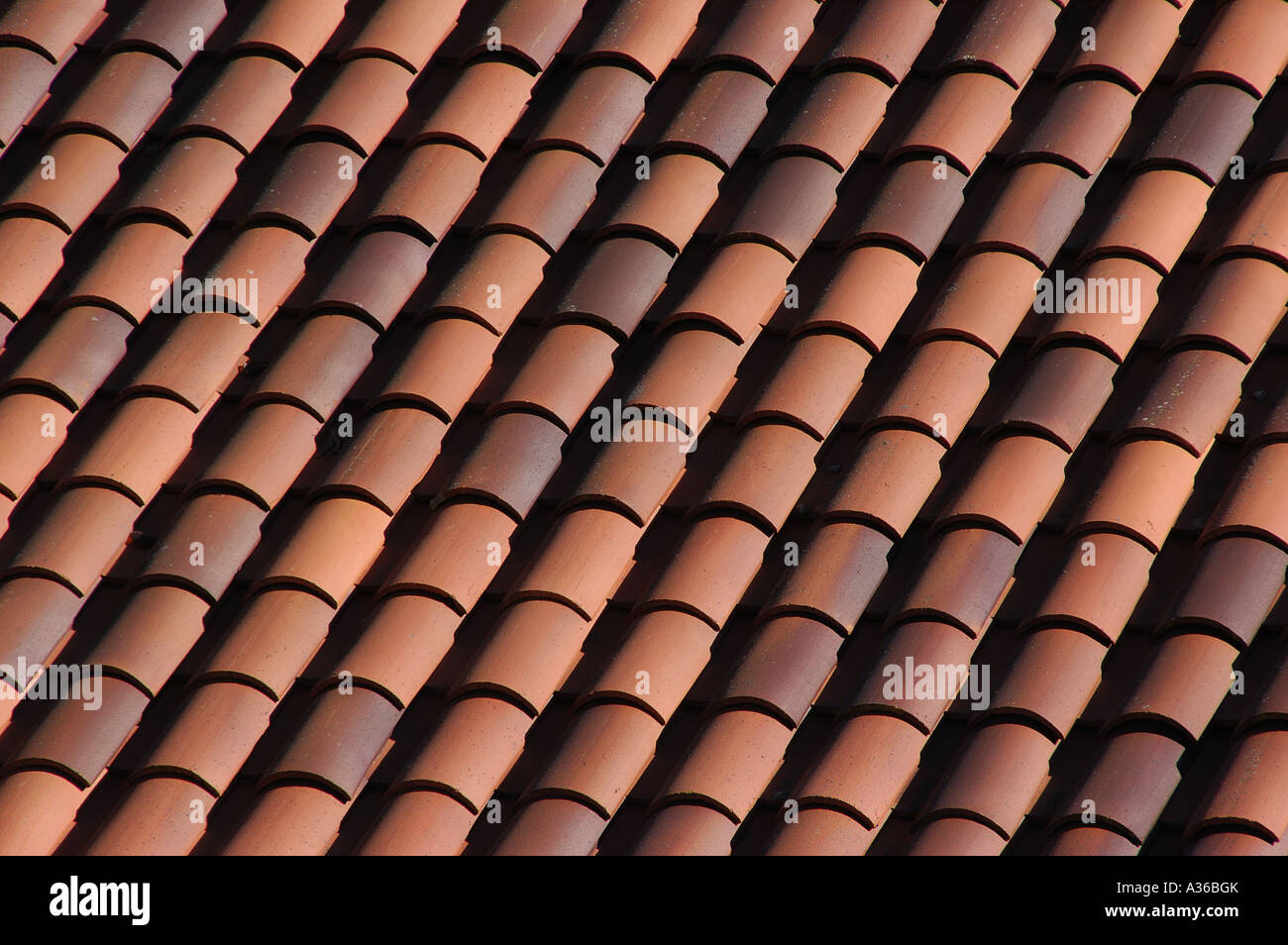 Red Adobe Tile Roof Stock Photo - Alamy