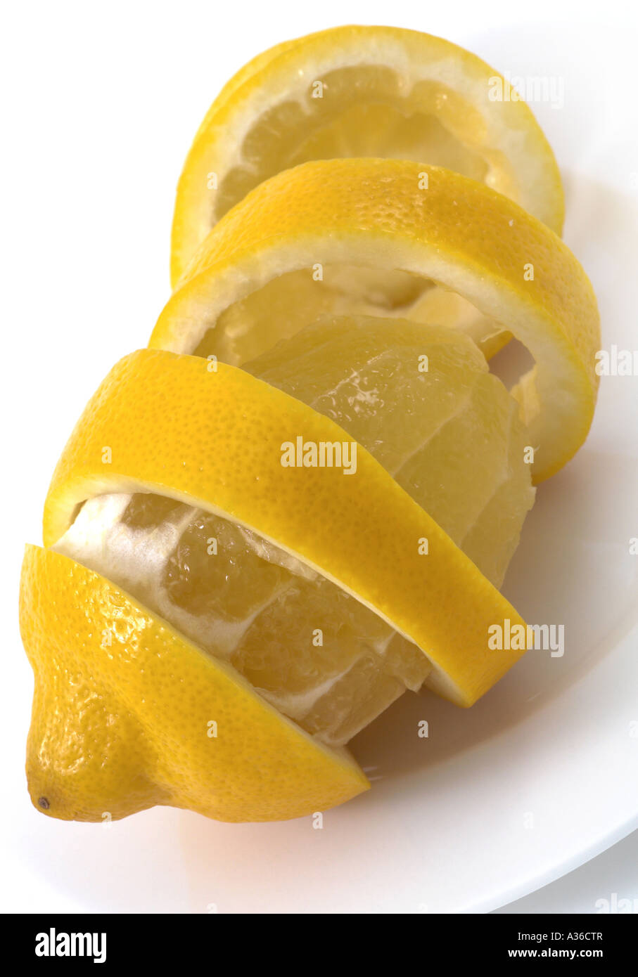 A peeled lemon hi-res stock photography and images - Alamy