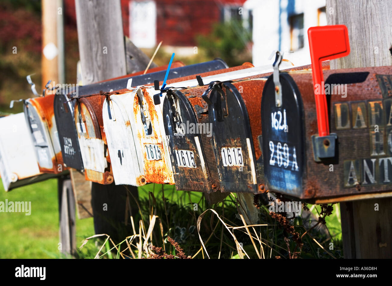 Mails boxes hi-res stock photography and images - Alamy