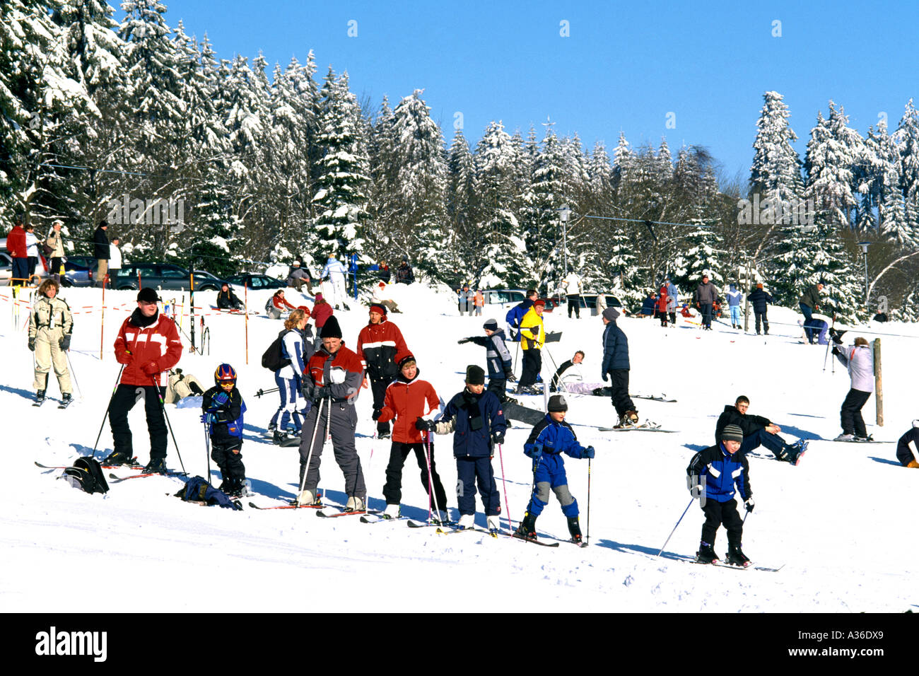 Skiing Oberhof Thuringia Germany Stock Photo - Alamy