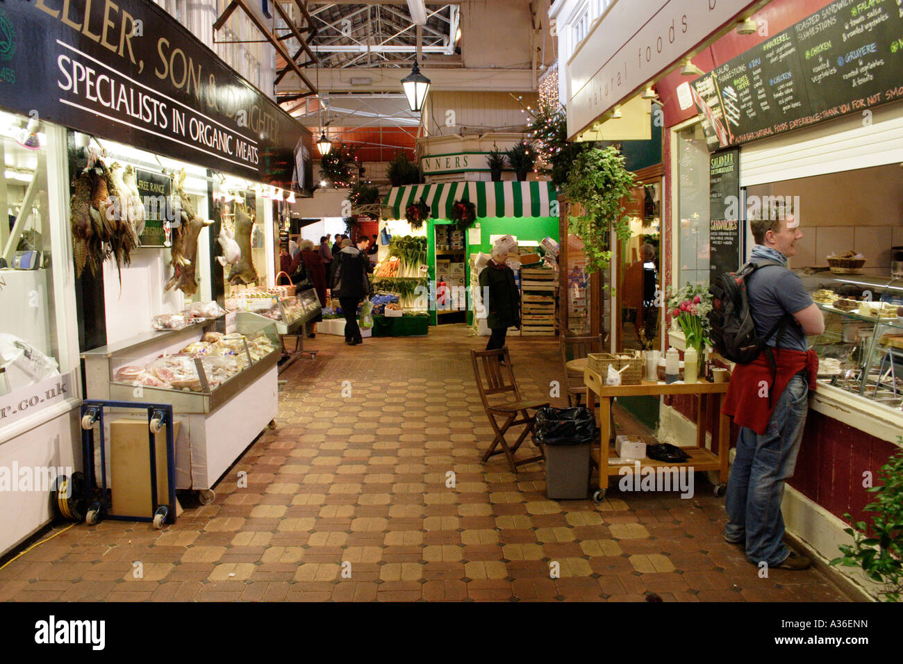 Shopping at the Covered Market Oxford Stock Photo - Alamy