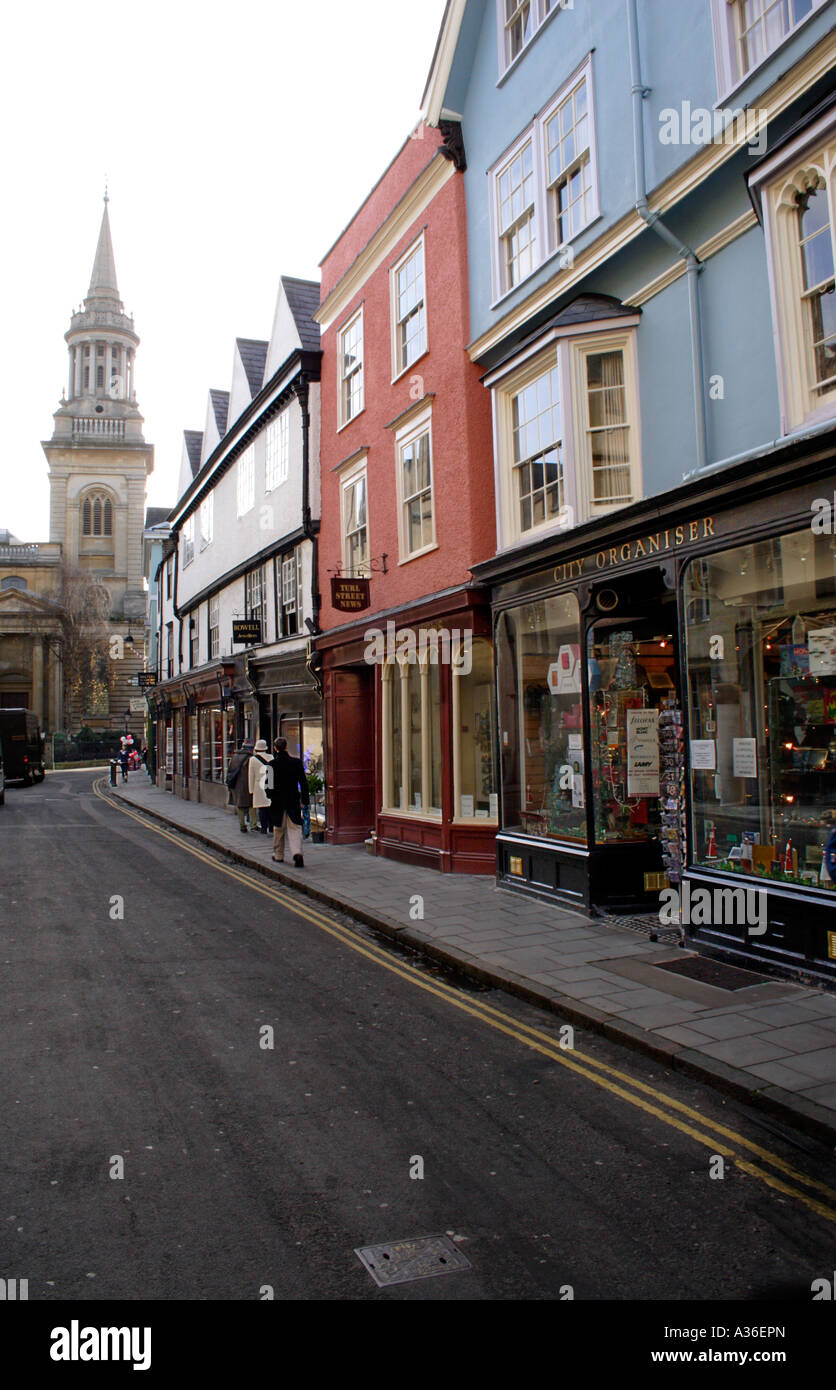 Turl Street and Lincoln College Library Spire Oxford Stock Photo - Alamy
