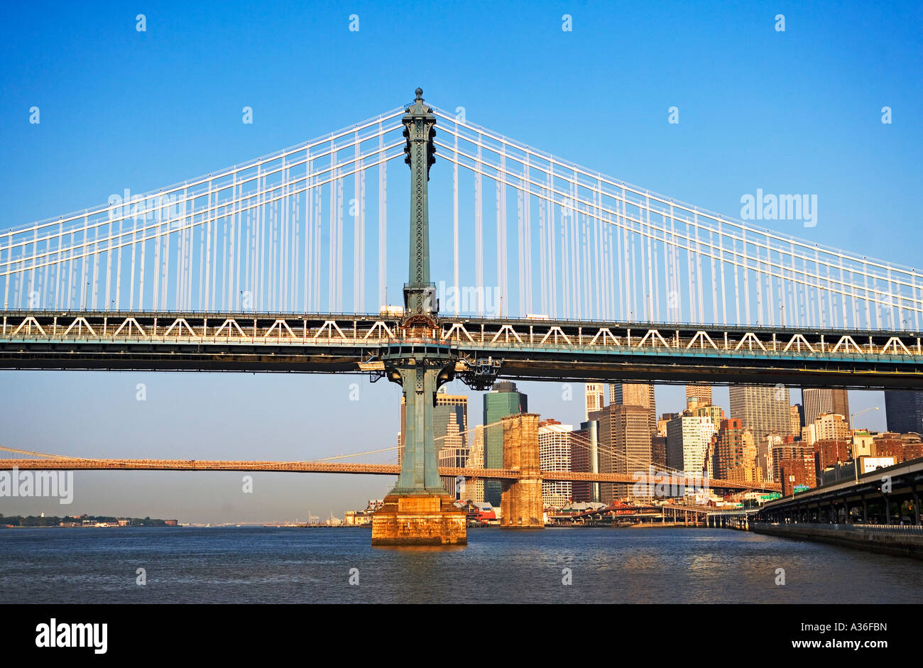 MANHATTAN BRIDGE, ACCESS, ARCHITECTURE, BRIDGE, BROOKLYN, BROOKLYN ...