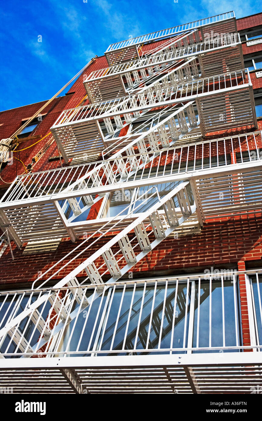 FIRE ESCAPE, ARCHITECTURE, BUILDING Stock Photo - Alamy