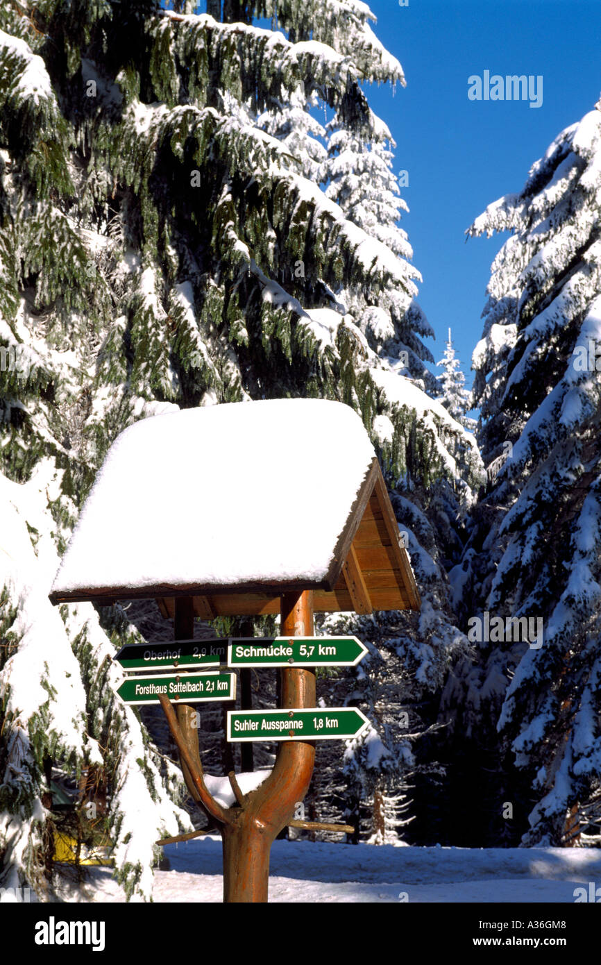 Rennsteig snow hi-res stock photography and images - Alamy