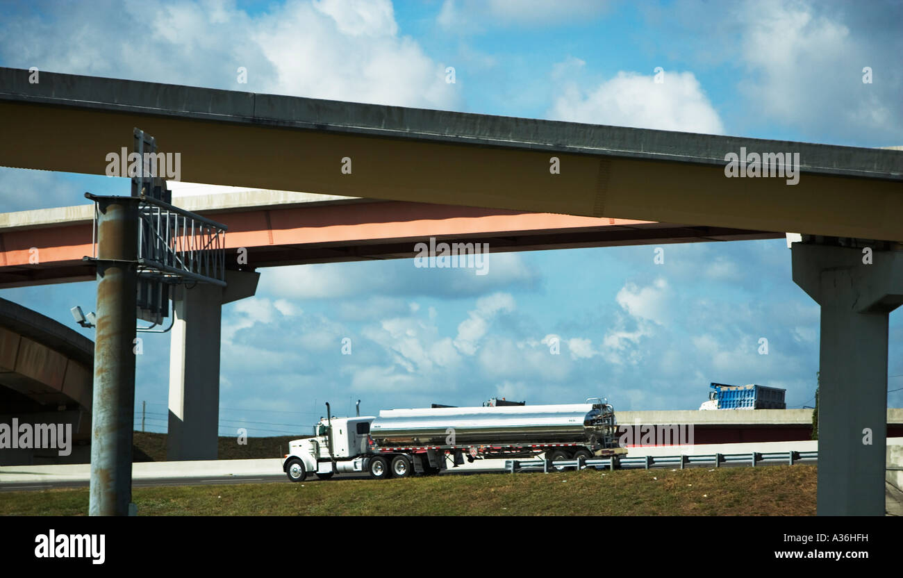 Road signs over overpass hi-res stock photography and images - Alamy