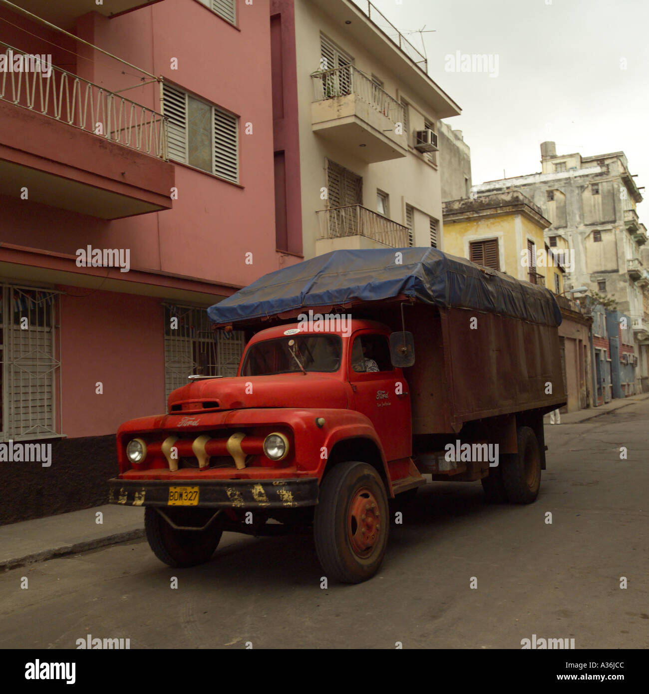 Truck on the street Havana Cuba Stock Photo - Alamy